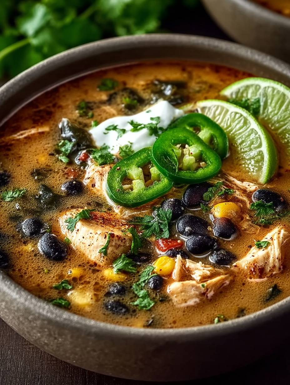 Chicken Poblano and Black Bean Soup – Recipes Mars