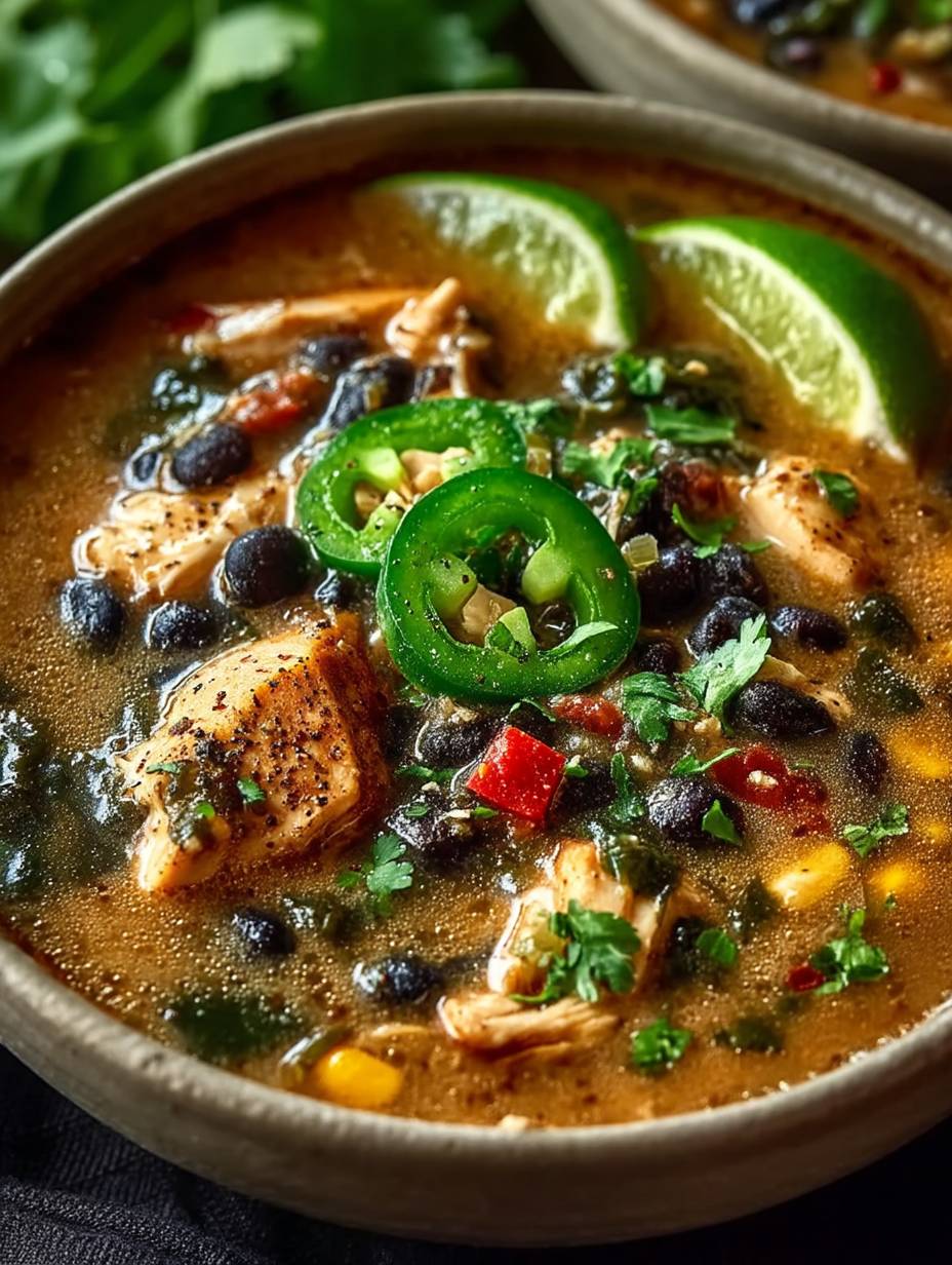 Chicken Poblano and Black Bean Soup – Recipes Mars